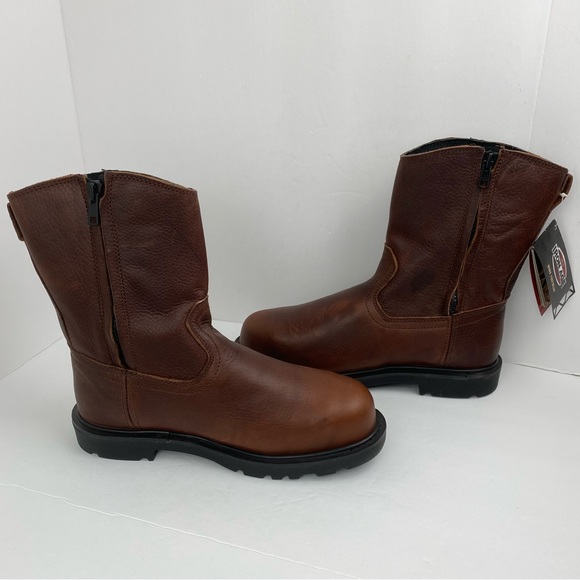 Iron Age | Shoes | Iron Age Size 9w Mens Brown Wellington Side Zip ...
